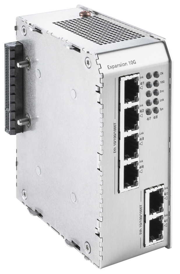 MICROSENS - Modular Industrial Switch with 10 Gigabit fiber uplinks and ...